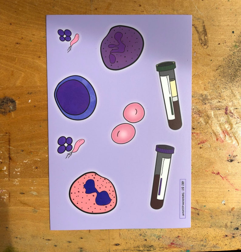 Lab Week Print 4x6 Medical Laboratory Science Sticker Sheet // Lab ...