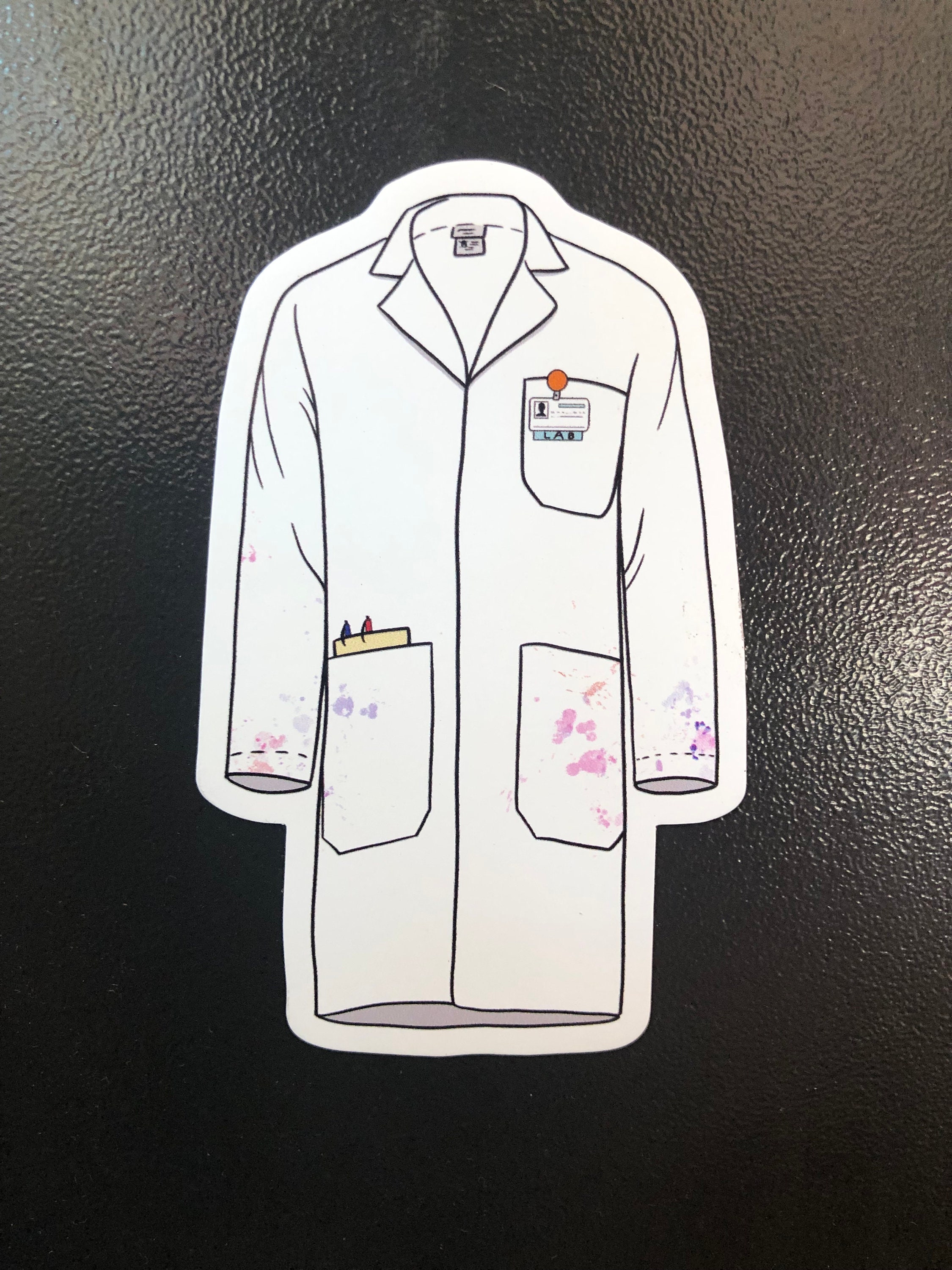 Laboratory Coat Magnet // Lab Coat Magnet // Lab Science Magnet - Etsy