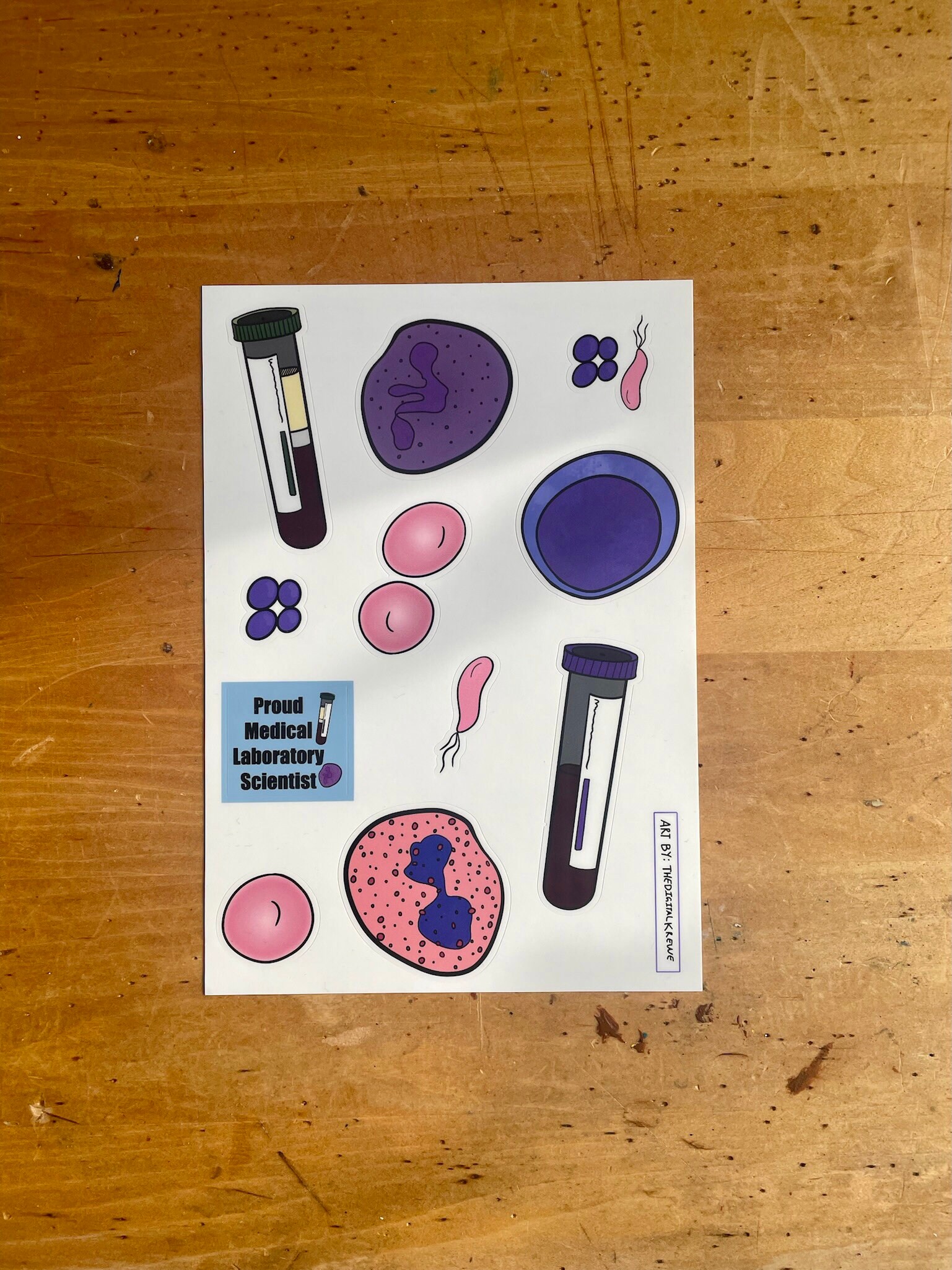 Version 2 Medical Laboratory Science Sticker Sheet / Lab Stickers / MLS ...