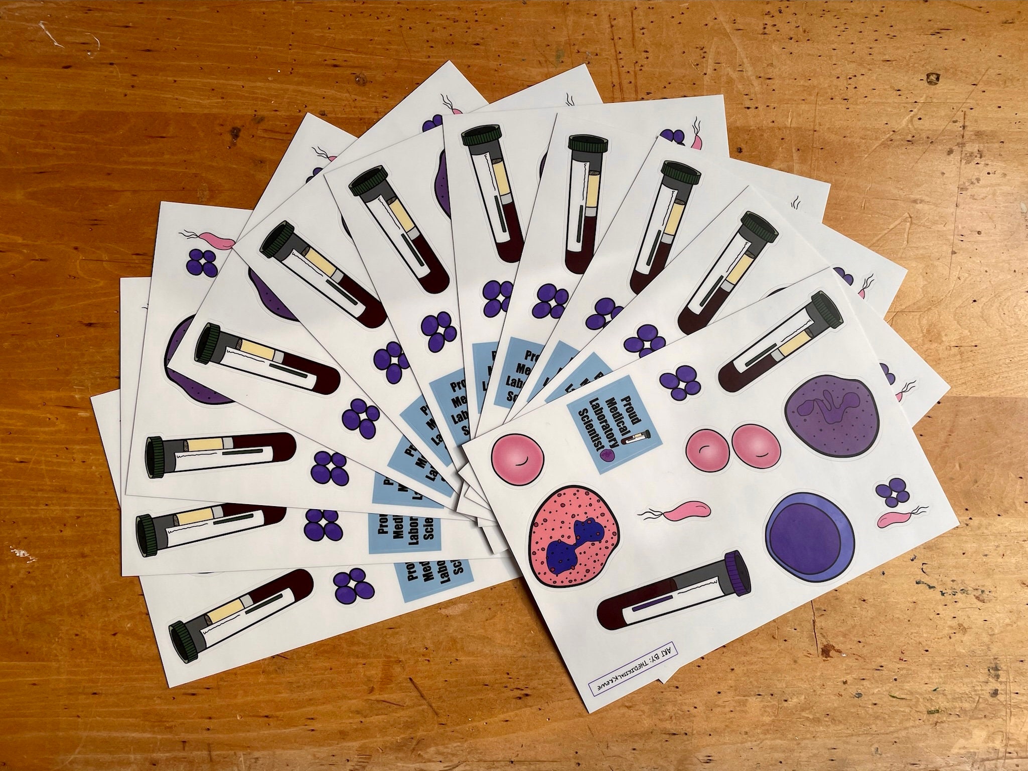 Version 2 Medical Laboratory Science Sticker Sheet / Lab Stickers / MLS ...