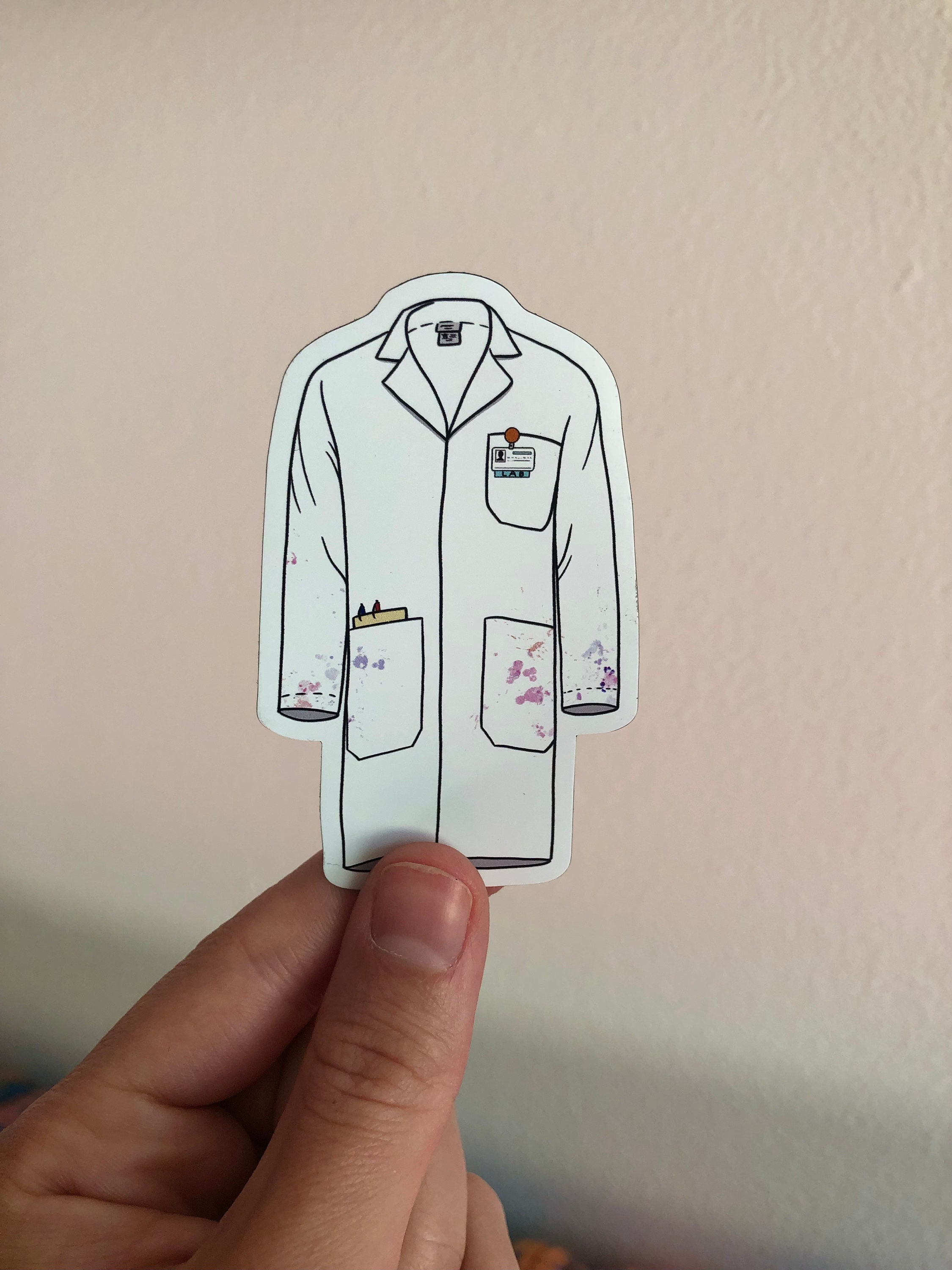 Laboratory Coat Magnet // Lab Coat Magnet // Lab Science Magnet - Etsy