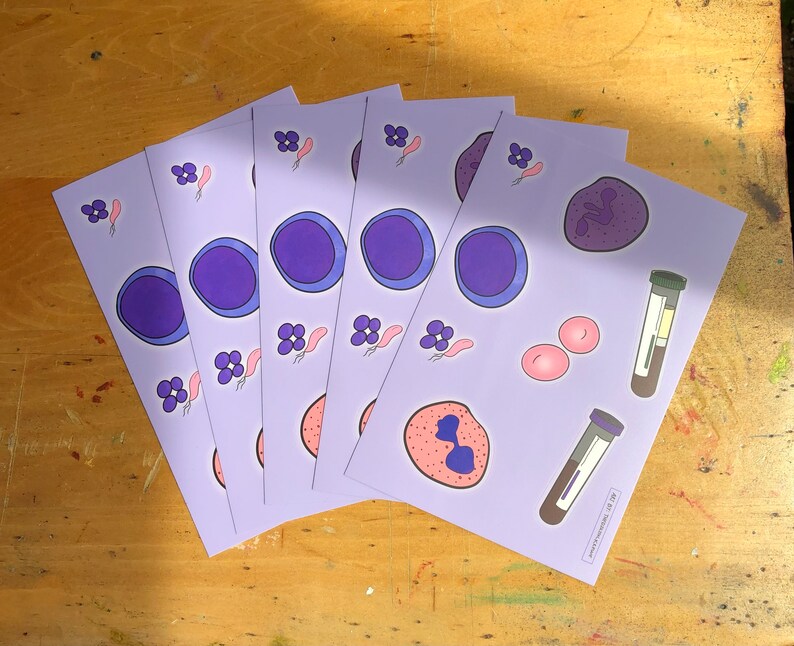 Lab Week Print 4x6 Medical Laboratory Science Sticker Sheet // Lab ...