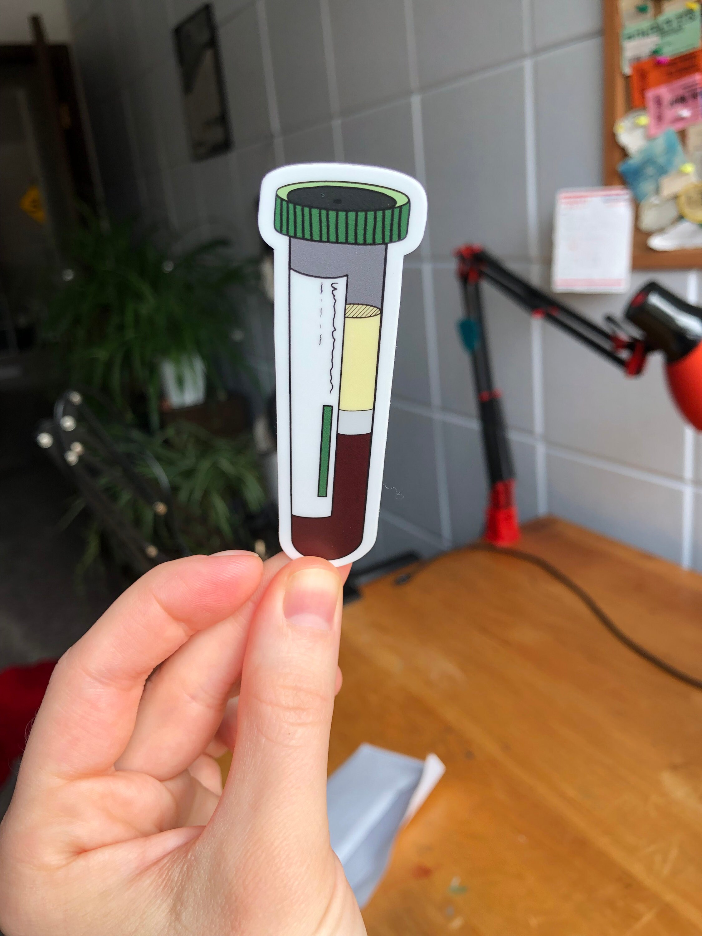 Lithium Heparin Blood Tube Sticker / Medical Laboratory Science Sticker ...