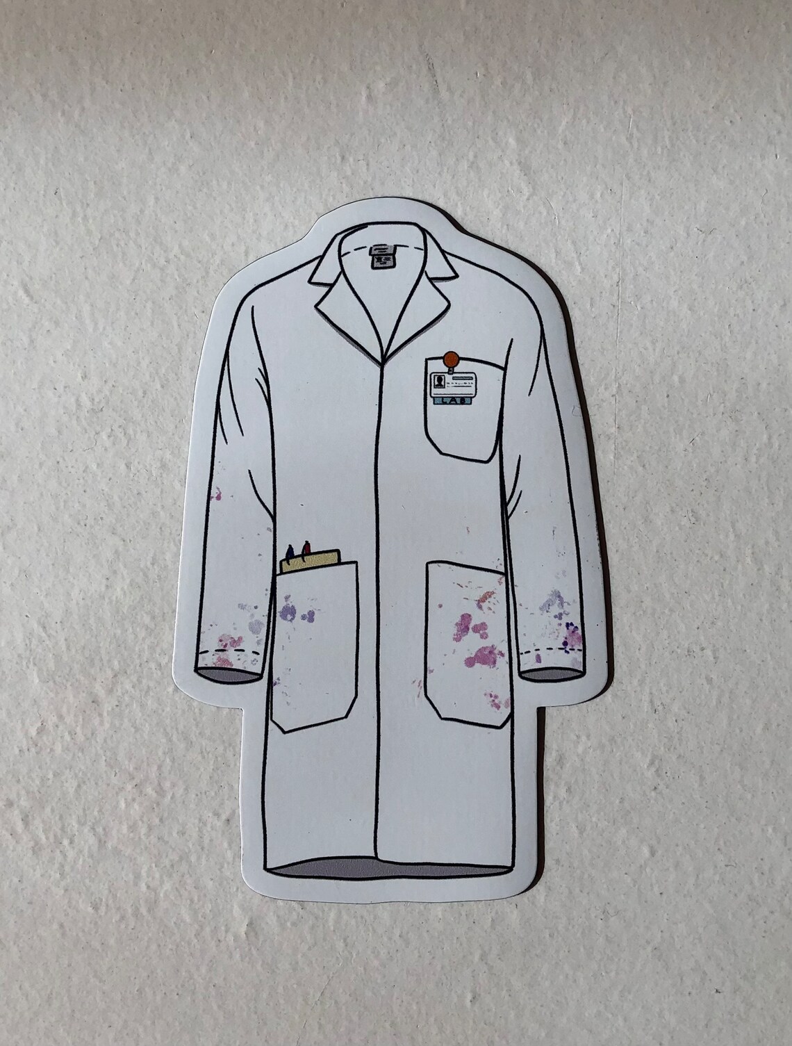 Laboratory Coat Magnet // Lab Coat Magnet // Lab Science Magnet - Etsy