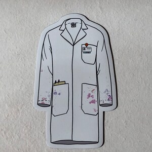 Laboratory Coat Magnet // Lab Coat Magnet // Lab Science Magnet - Etsy