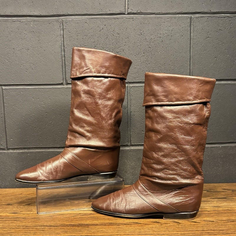 Fold Over Boots - Etsy
