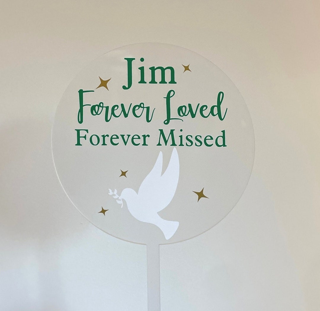Personalized Grave Decor Father's Day Memorial Stick Grave Marker Loss ...