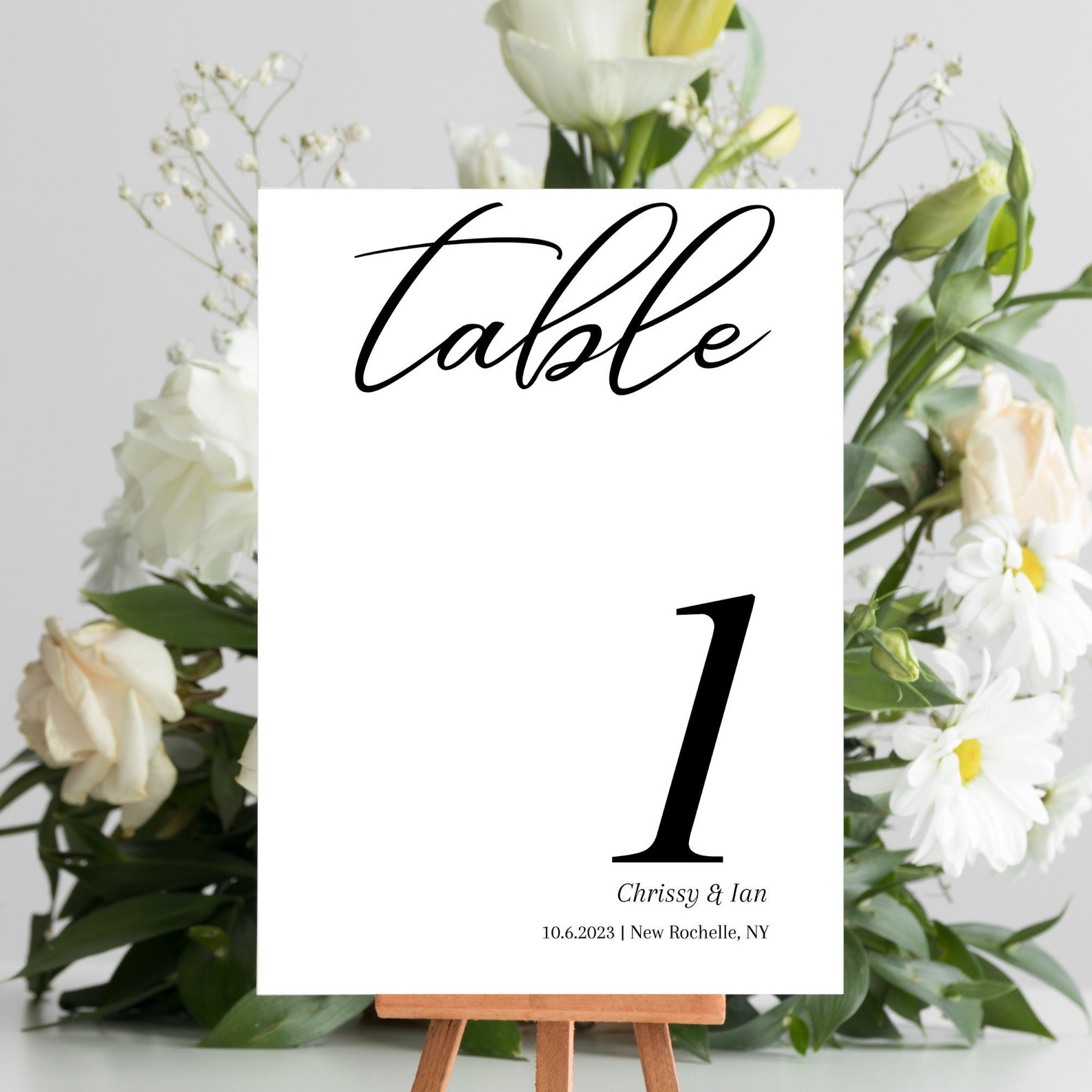 Minimalist Black Offset Table Number Set Editable Table Numbers Wedding ...