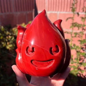 Howl's Moving Castle Calcifer Crystal Carving - Red Jasper (4lbs) - Etsy