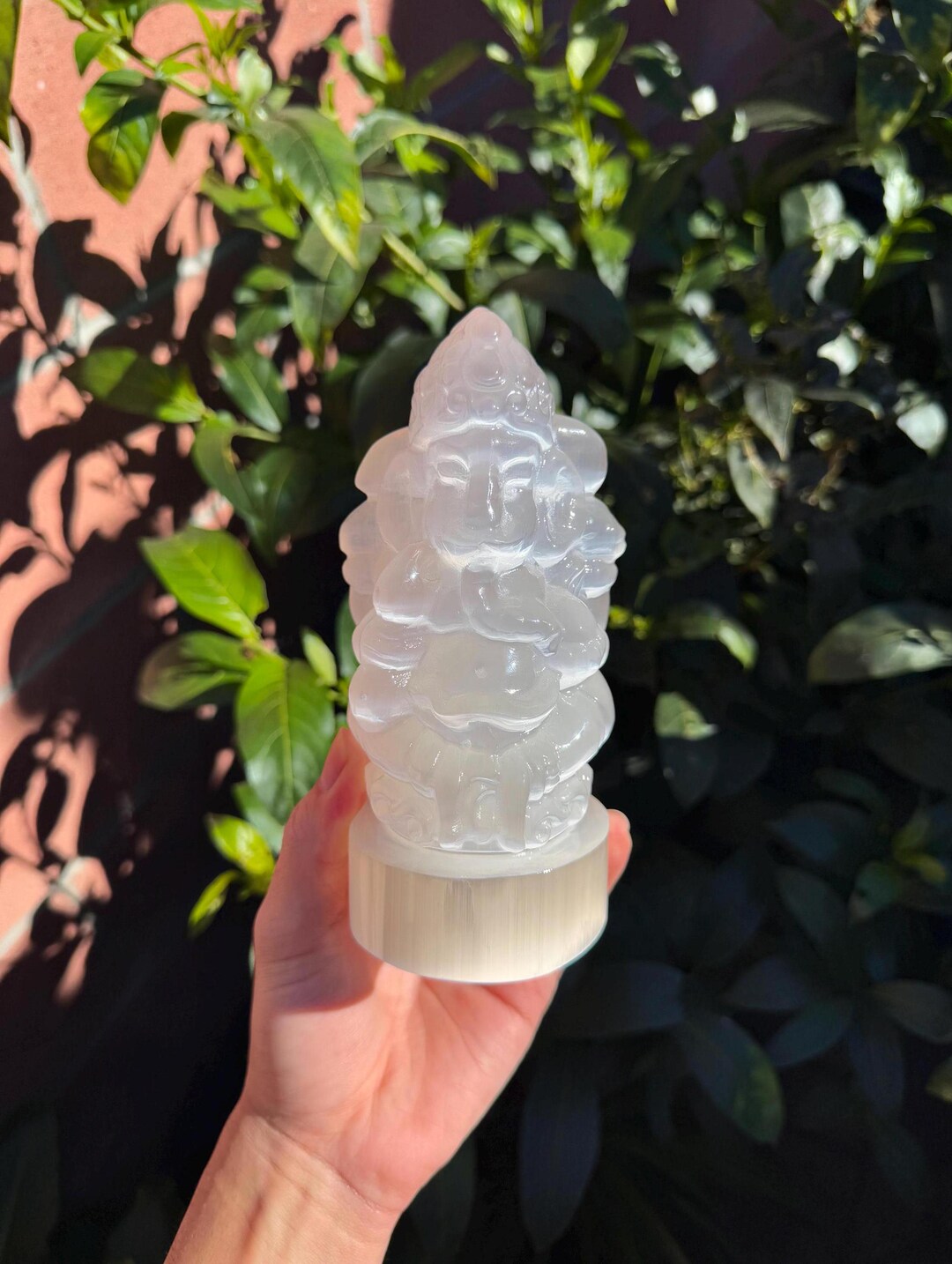 Ganesha Selenite Statue (2.2lbs) - Etsy