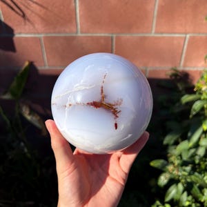 Blue Chalcedony Sphere W/ Dendrites - High Grade (5.8lbs) - Etsy
