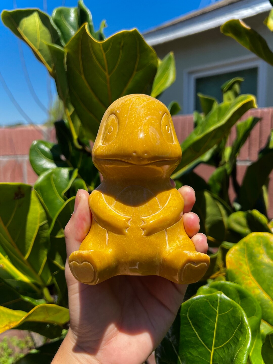 XXL Yellow Jasper Charmander Pokemon Carving 2.4 Lbs - Etsy