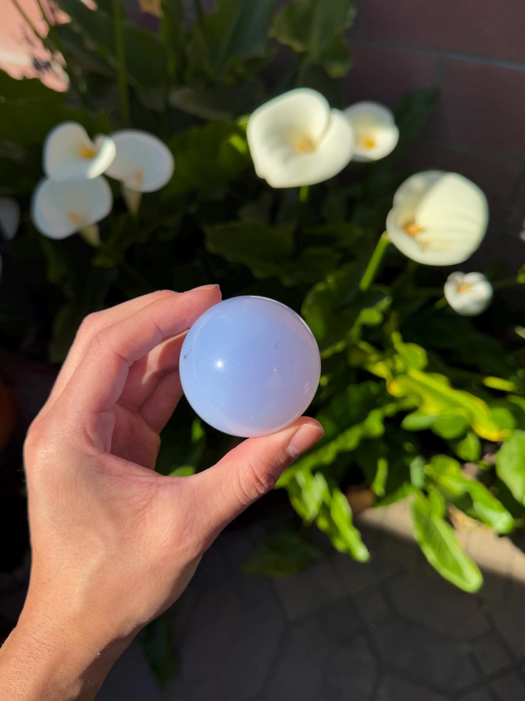 Blue Chalcedony Sphere - High Grade (0.55lbs) - Etsy