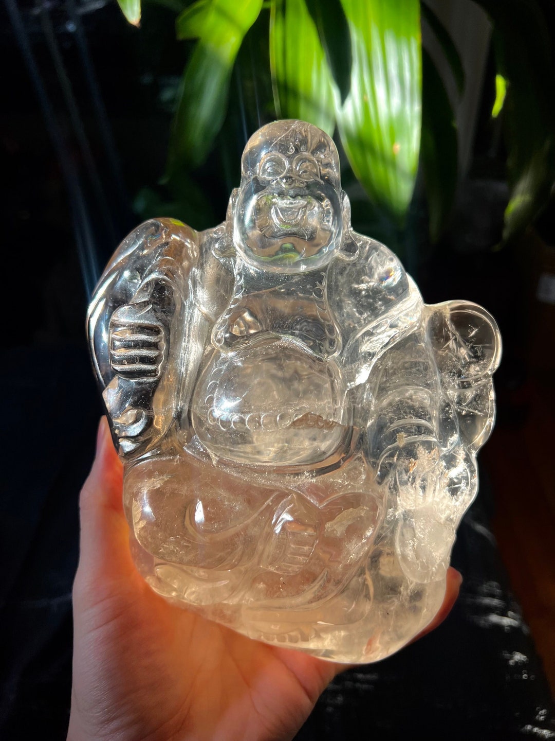 Laughing Buddha Citrine Crystal Statue - Natural Citrine (4.7lbs) - Etsy