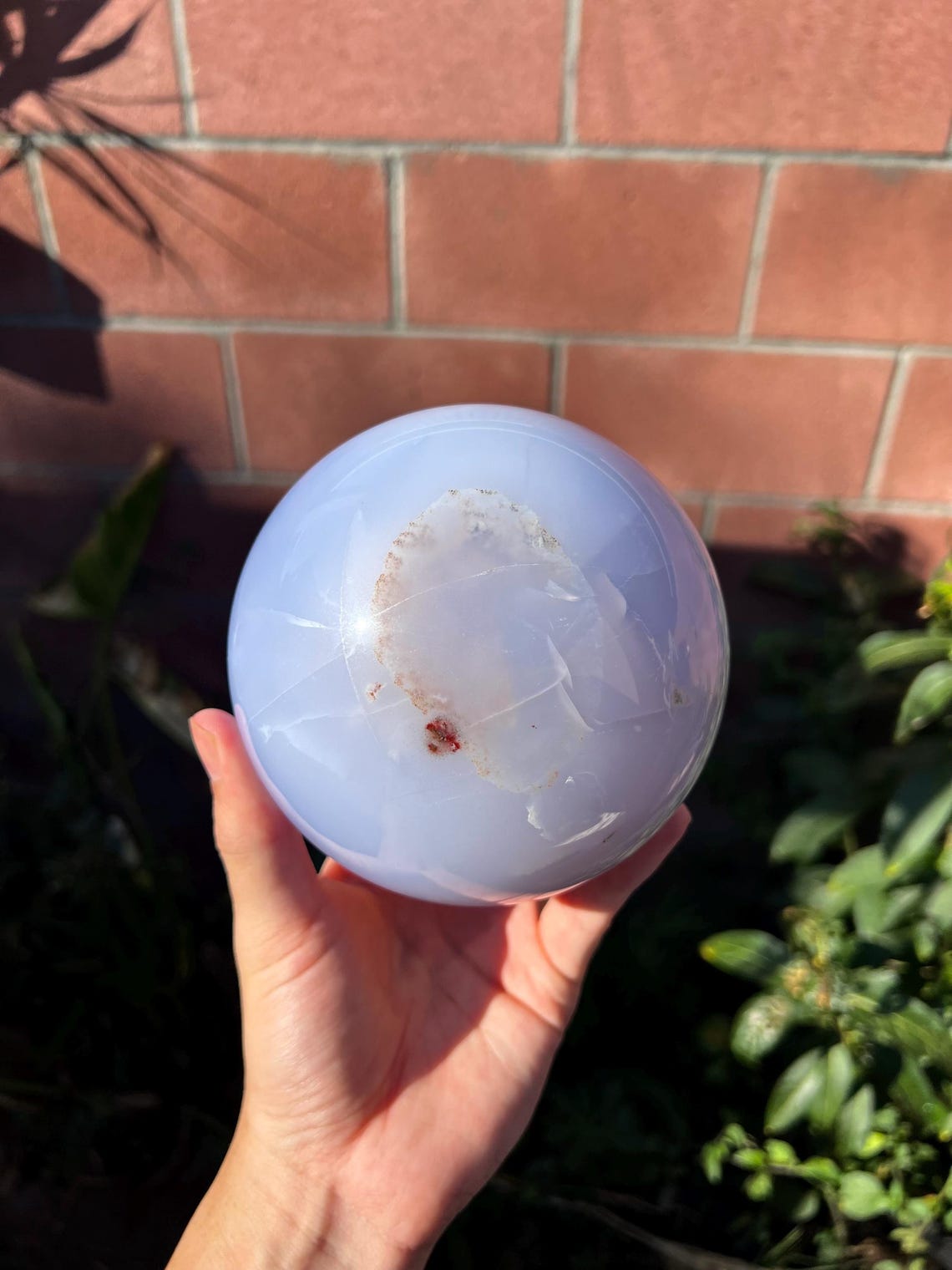 Blue Chalcedony Sphere W/ Dendrites - High Grade (5.8lbs) - Etsy