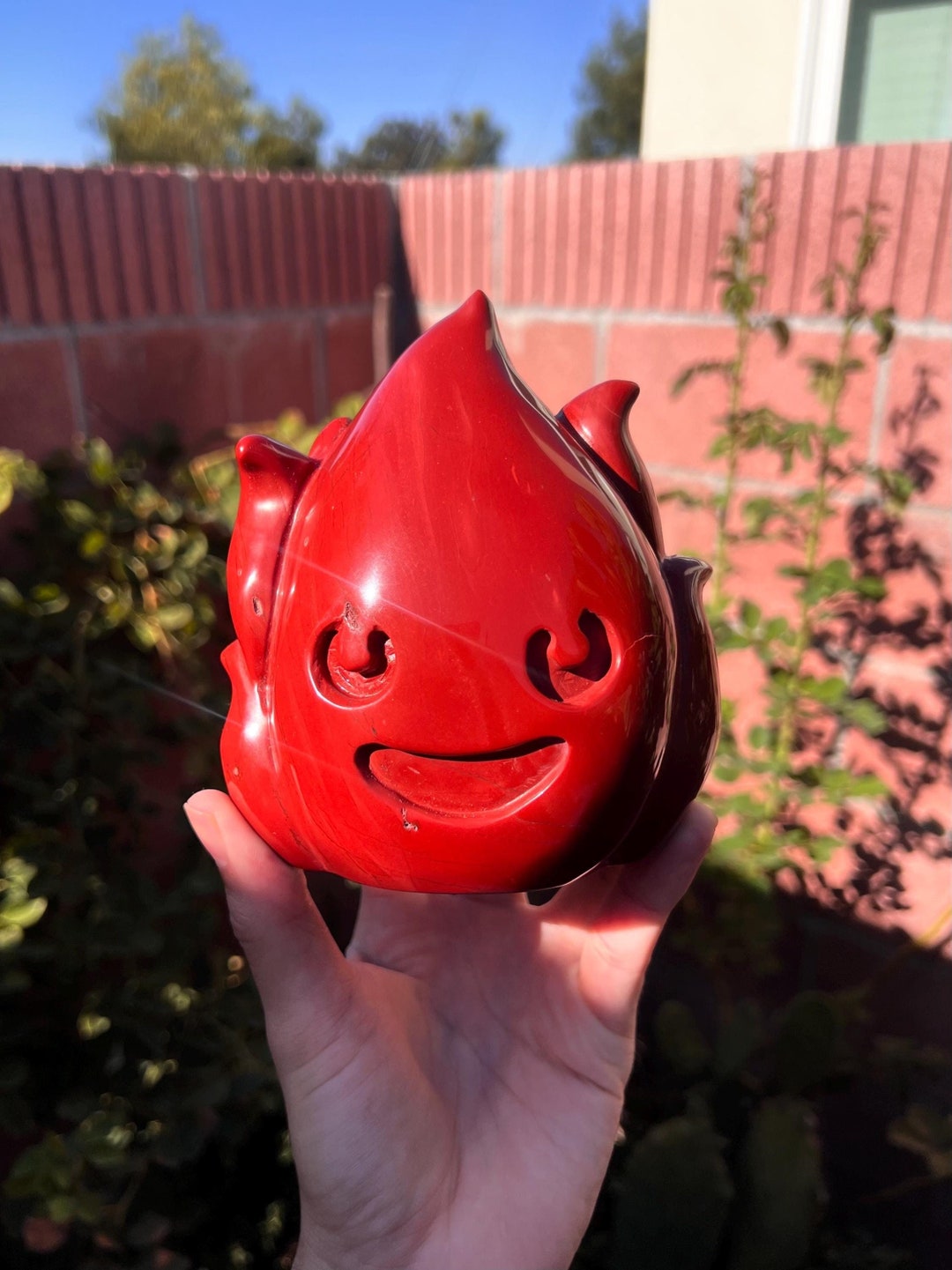 Howl's Moving Castle Calcifer Crystal Carving - Red Jasper (4lbs) - Etsy
