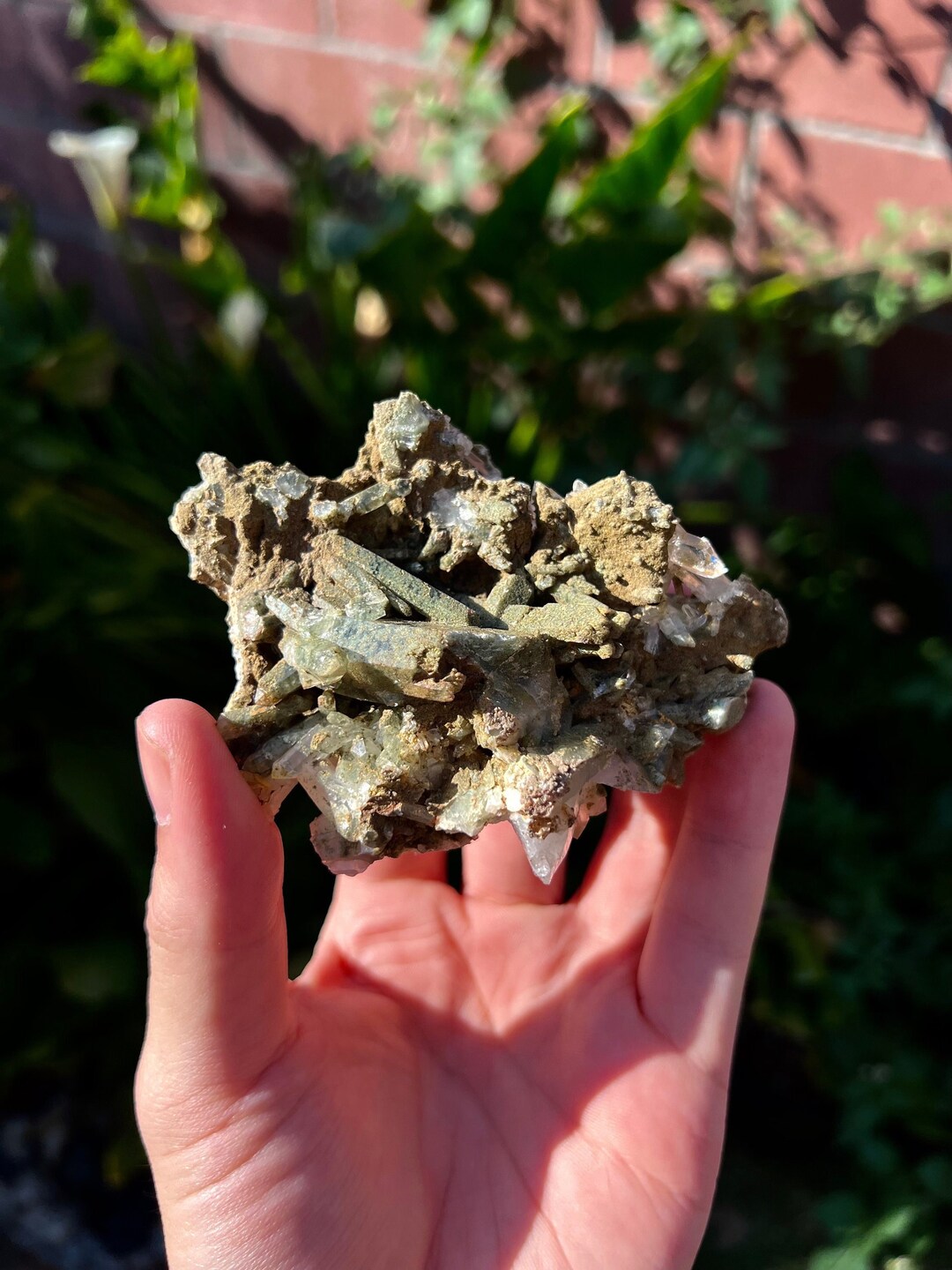 Himalayan Quartz Specimen - Chlorite Coated - 2nd Gen Growth (0.3lb) - Etsy