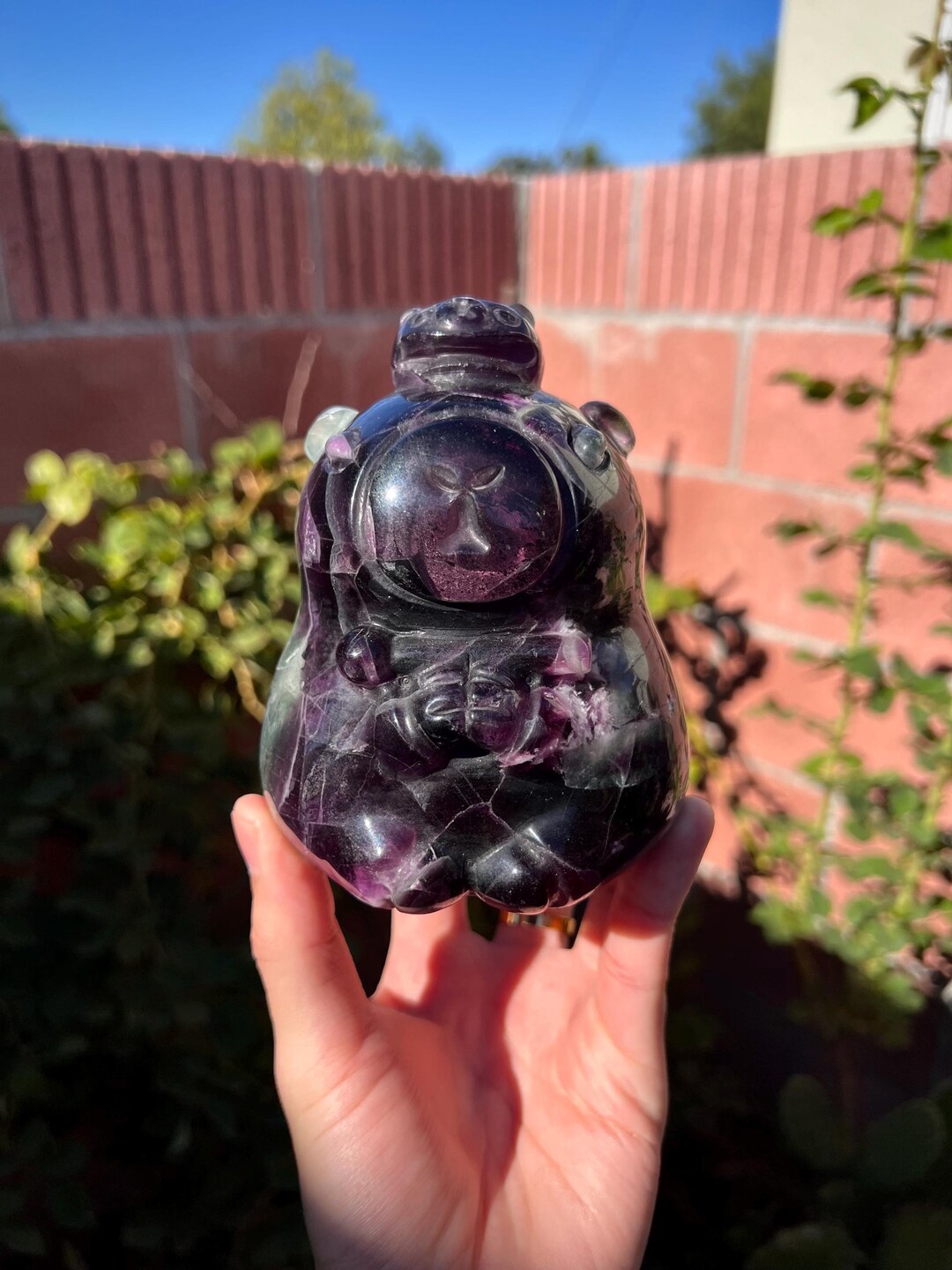 Rainbow Fluorite Capybara Crystal Carving - High Grade (3.7lbs) - Etsy