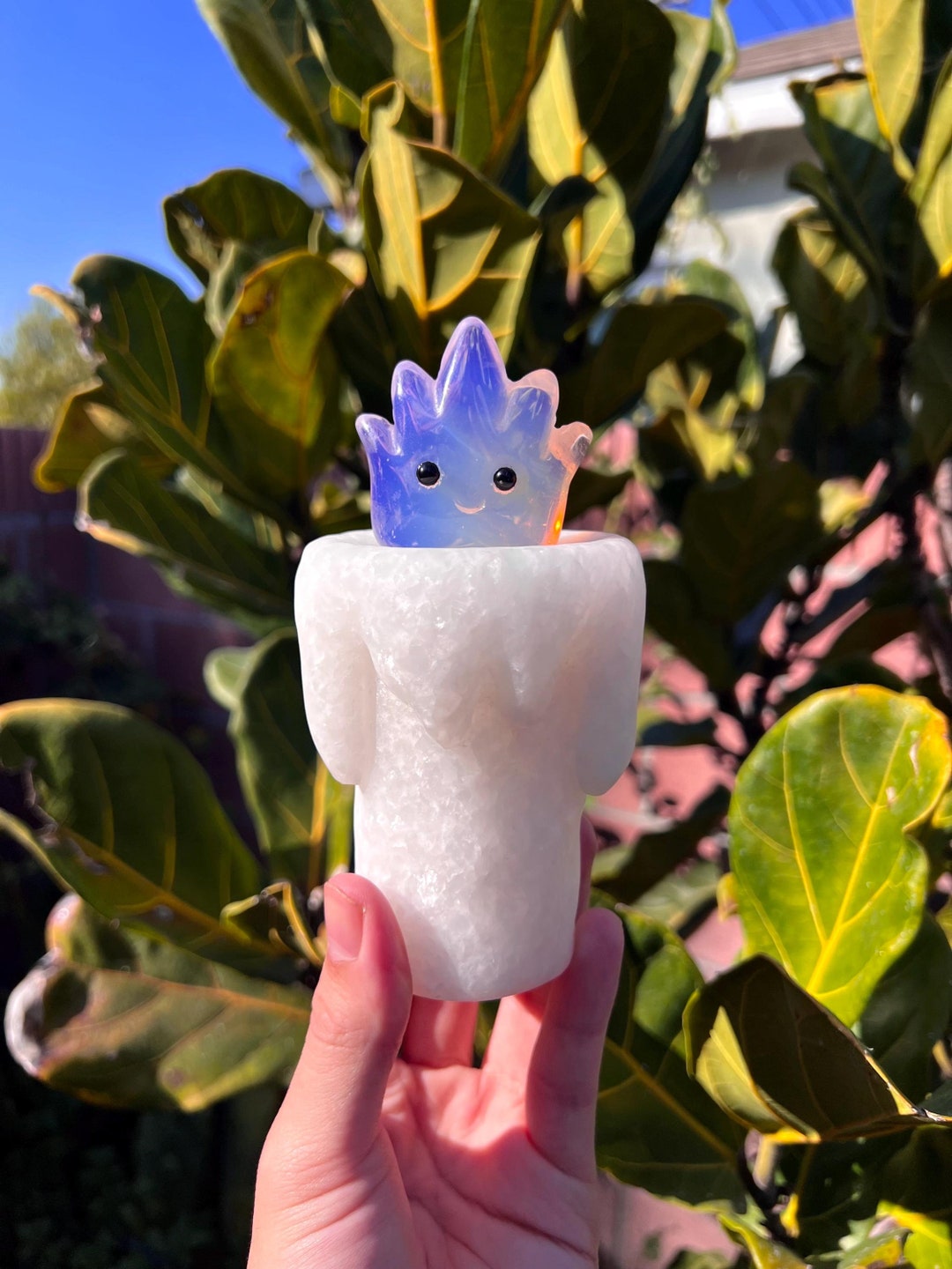 Howl's Moving Castle Calcifer Candle Crystal Carving Set - White ...