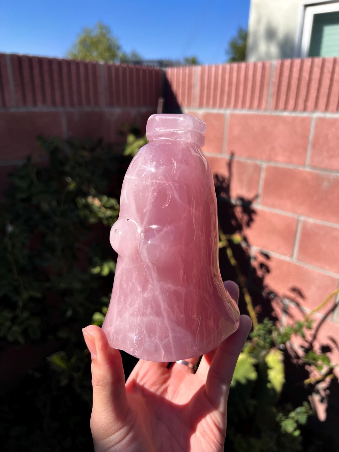 Spirited Away Chibi No Face Crystal Carving - Rose Quartz (2.5lbs) - Etsy
