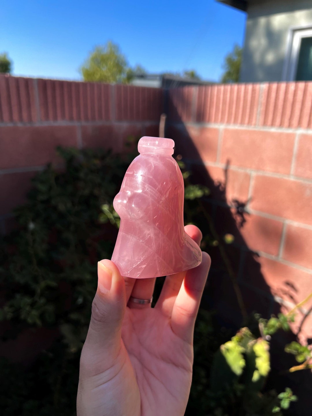 Spirited Away Chibi No Face Crystal Carving - Rose Quartz (~0.5lbs) - Etsy