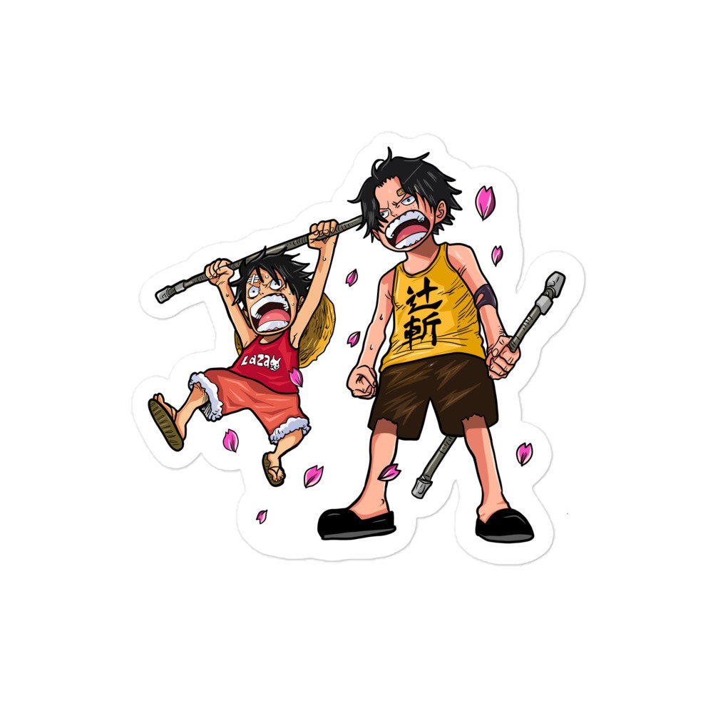 Ace and Luffy Sticker- One Piece sold by Grimace Distinctive | SKU ...