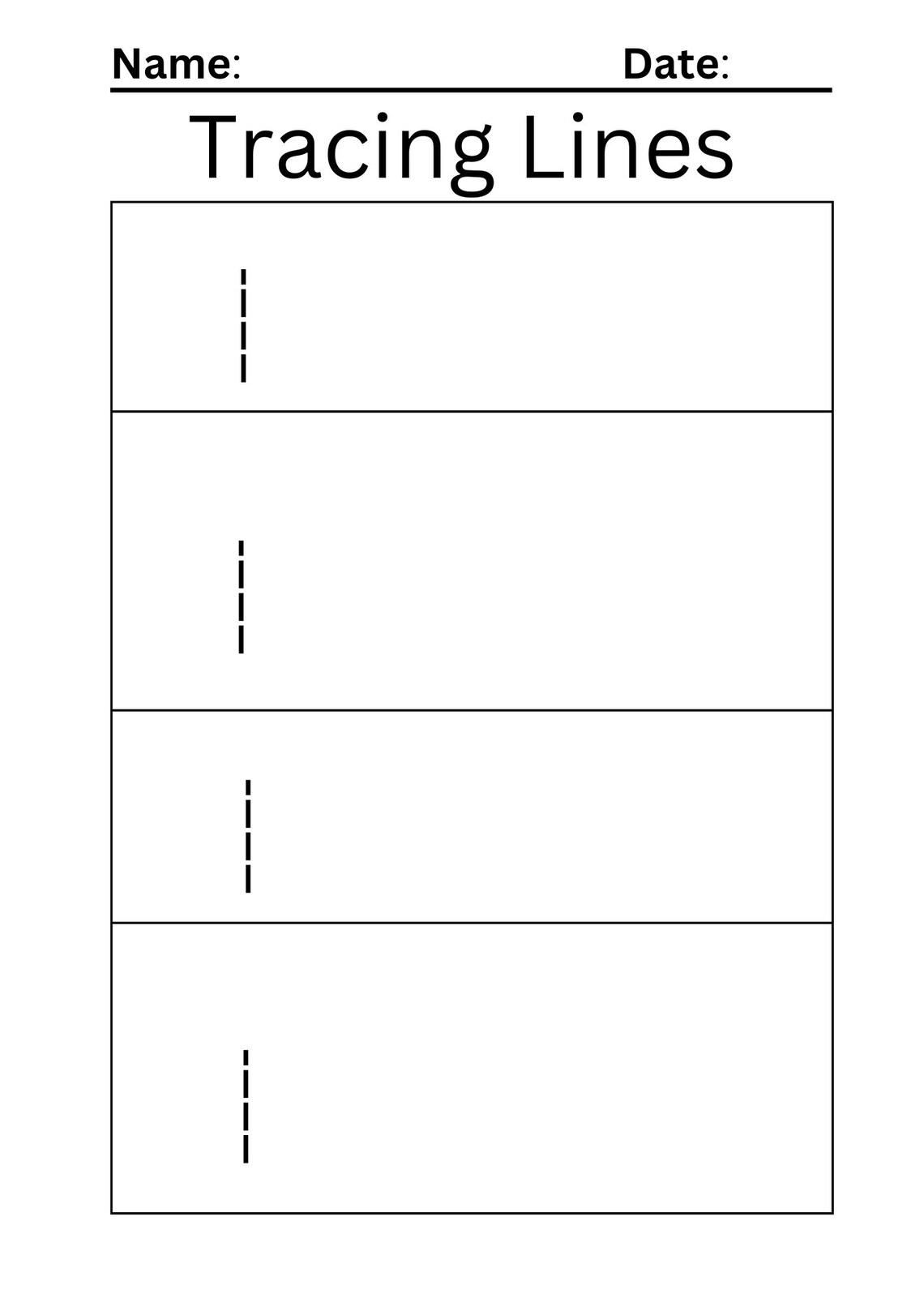 Preschool Shapes and Lines - Trace the Shapes and Lines- Printable ...