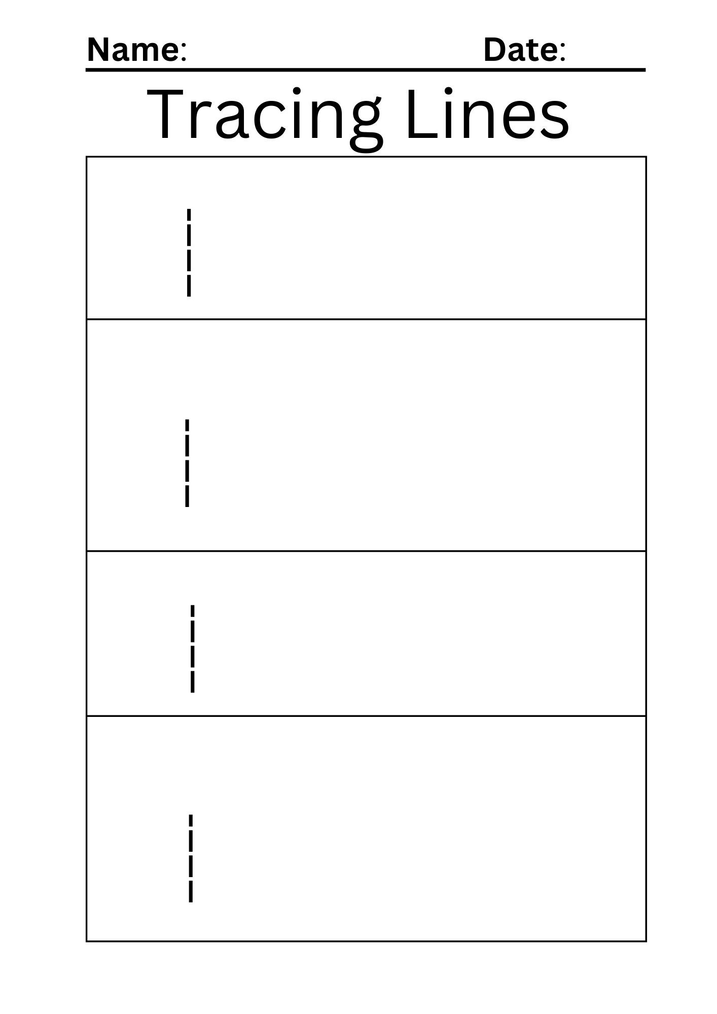 Preschool Shapes and Lines - Trace the Shapes and Lines- Printable ...