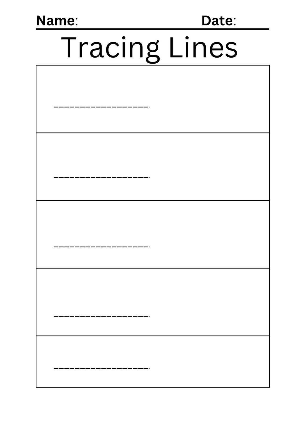 Preschool Shapes and Lines - Trace the Shapes and Lines- Printable ...