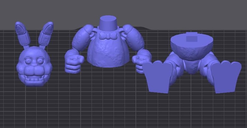Flexi Bonnie FNAF – 3D Printable 3MF File | Articulated Horror ...