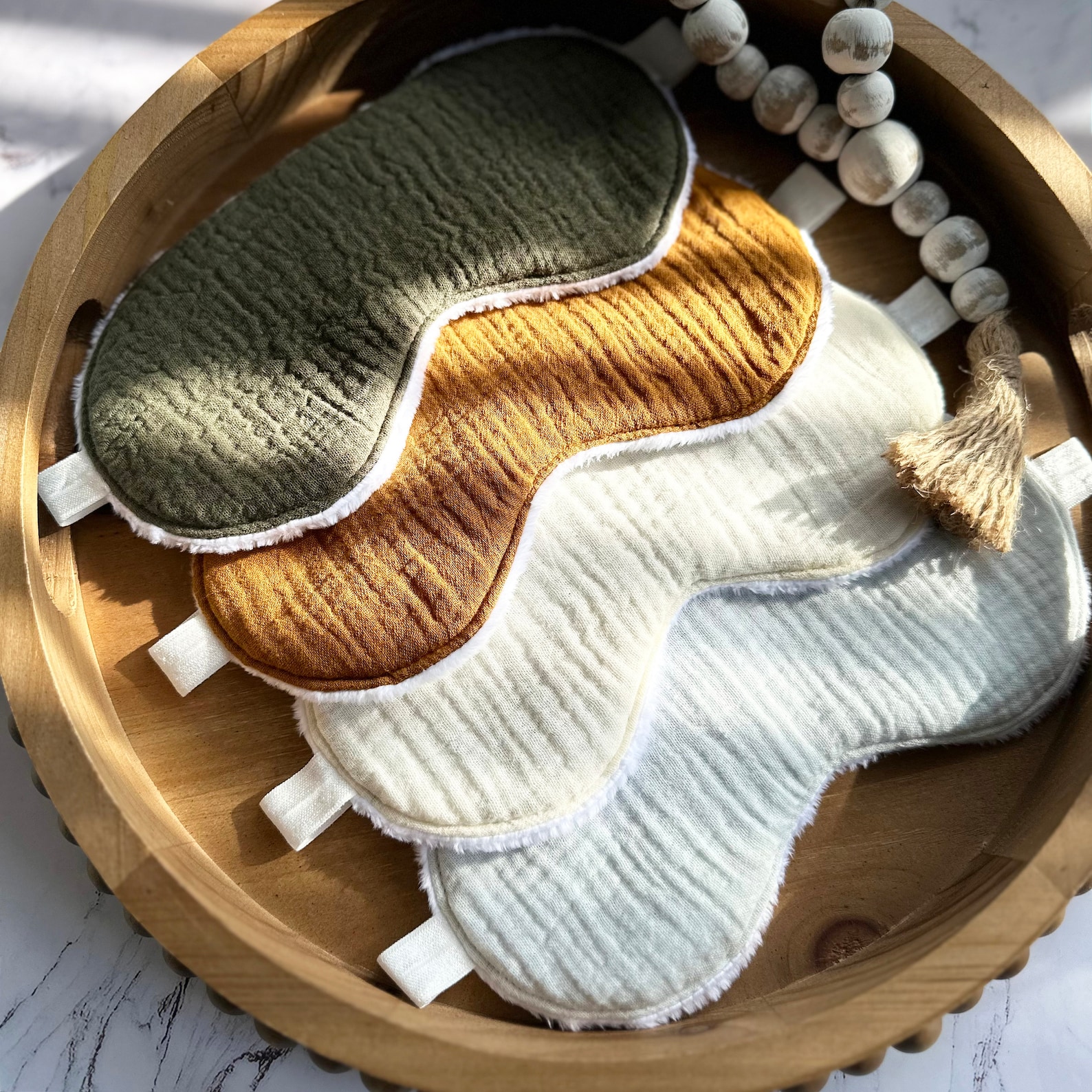 4-layer Gauze Sleep Mask | Handmade Soft Eye Mask for Travel | Minky ...