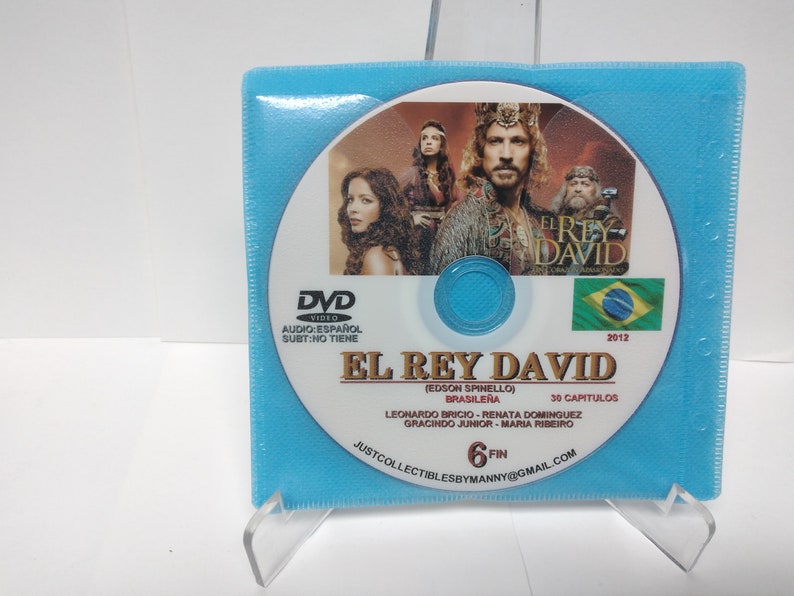 EL REY DAVID, Serie Biblica, 6 Discos, 30 Capitulos, 2012, Brasil ...
