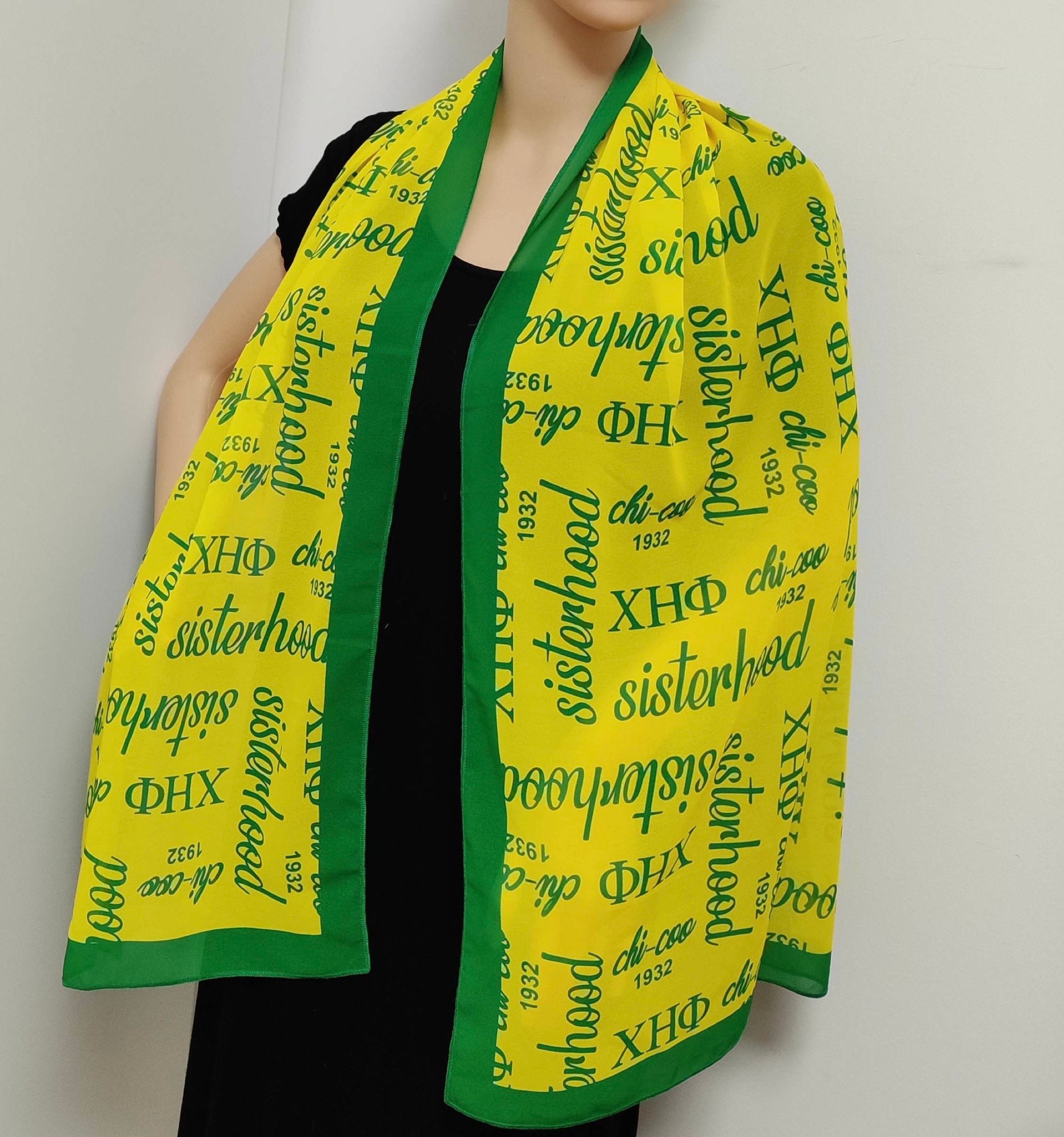 Large Chi Eta Phi Chiffon Lightweight Scarf - Etsy