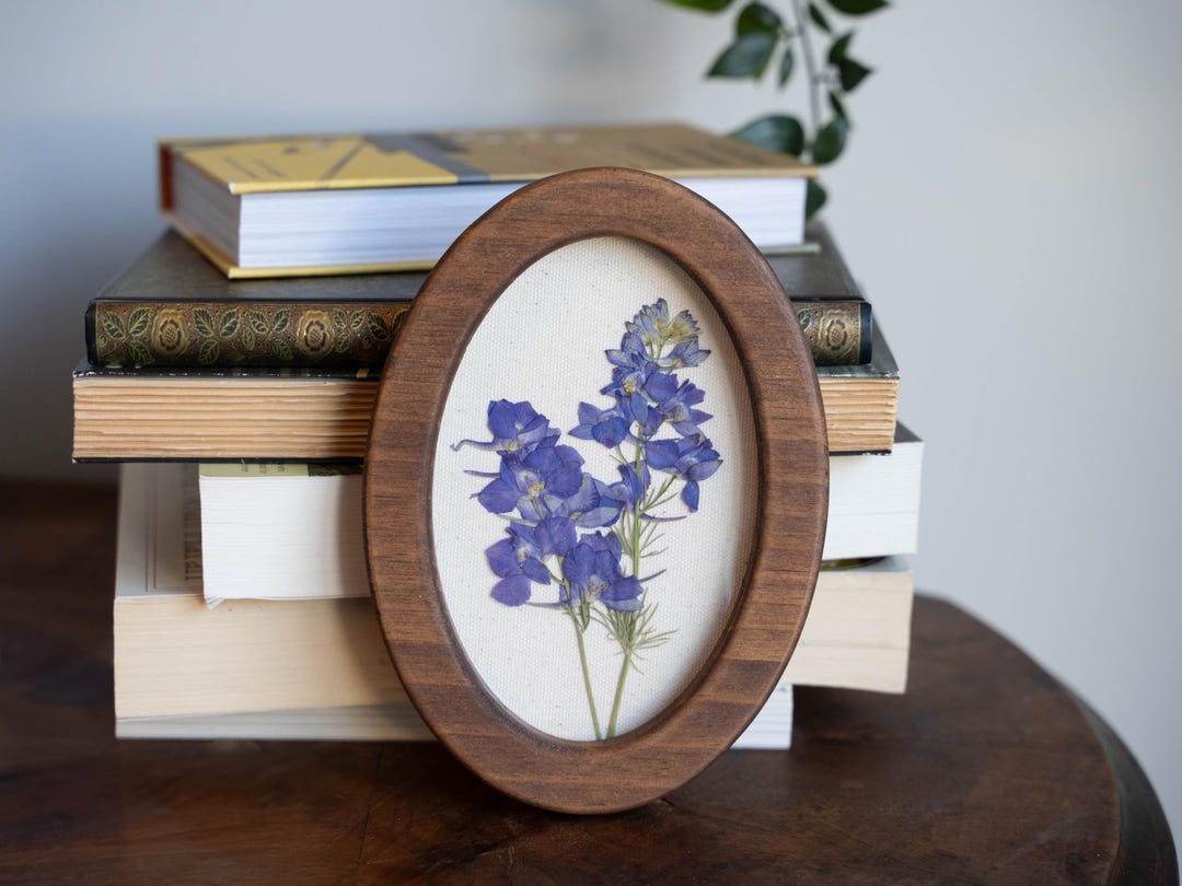 Pressed Floral Wall Art, Framed Pressed Flower, Miniature Painting ...