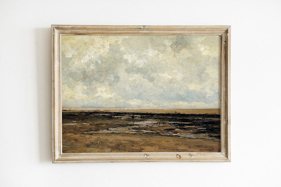Vintage Landscape Painting, Print of Antique Oil Painting, Vintage ...