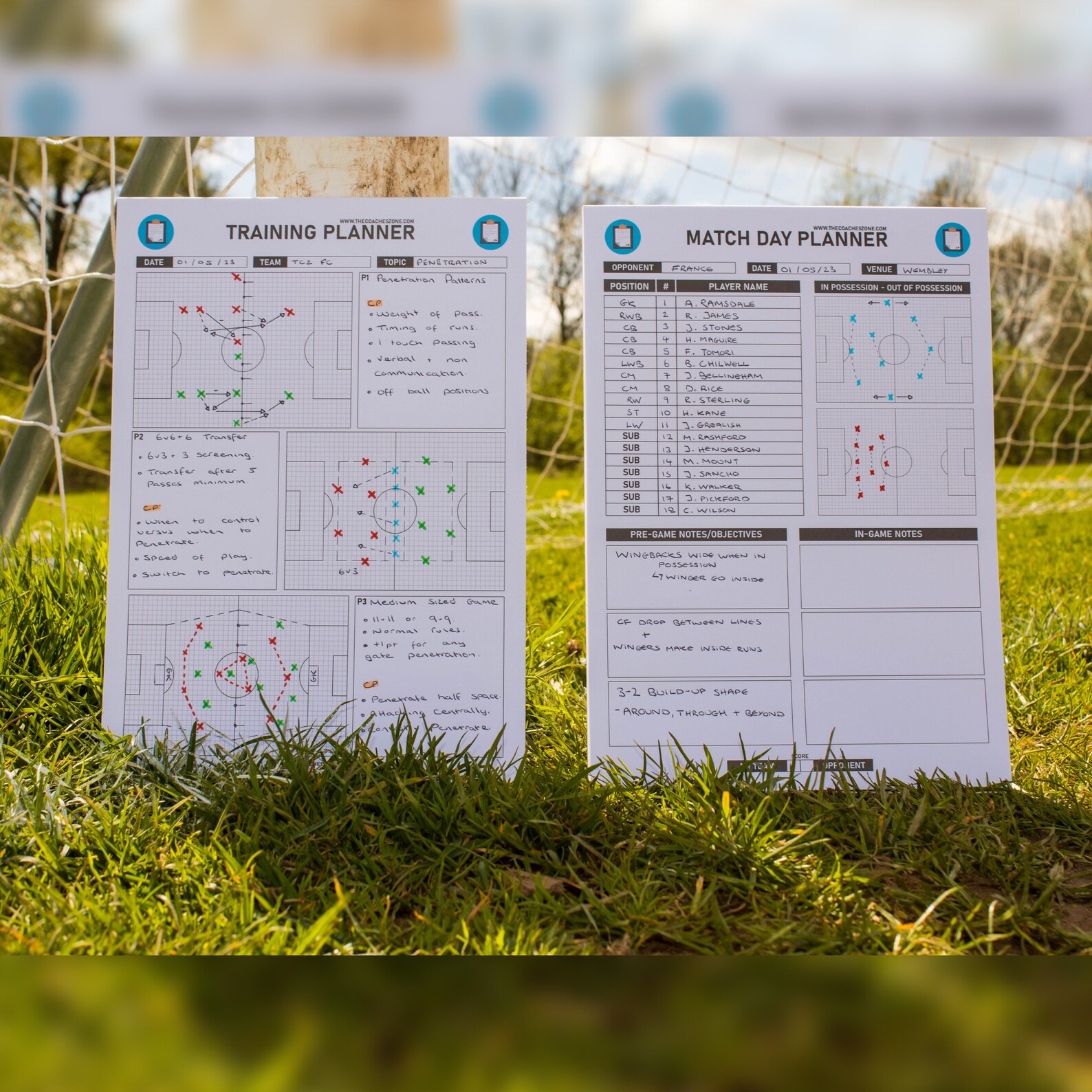 A4 Planner Set | Football Coaching Planners | the Coaches Zone - Etsy UK