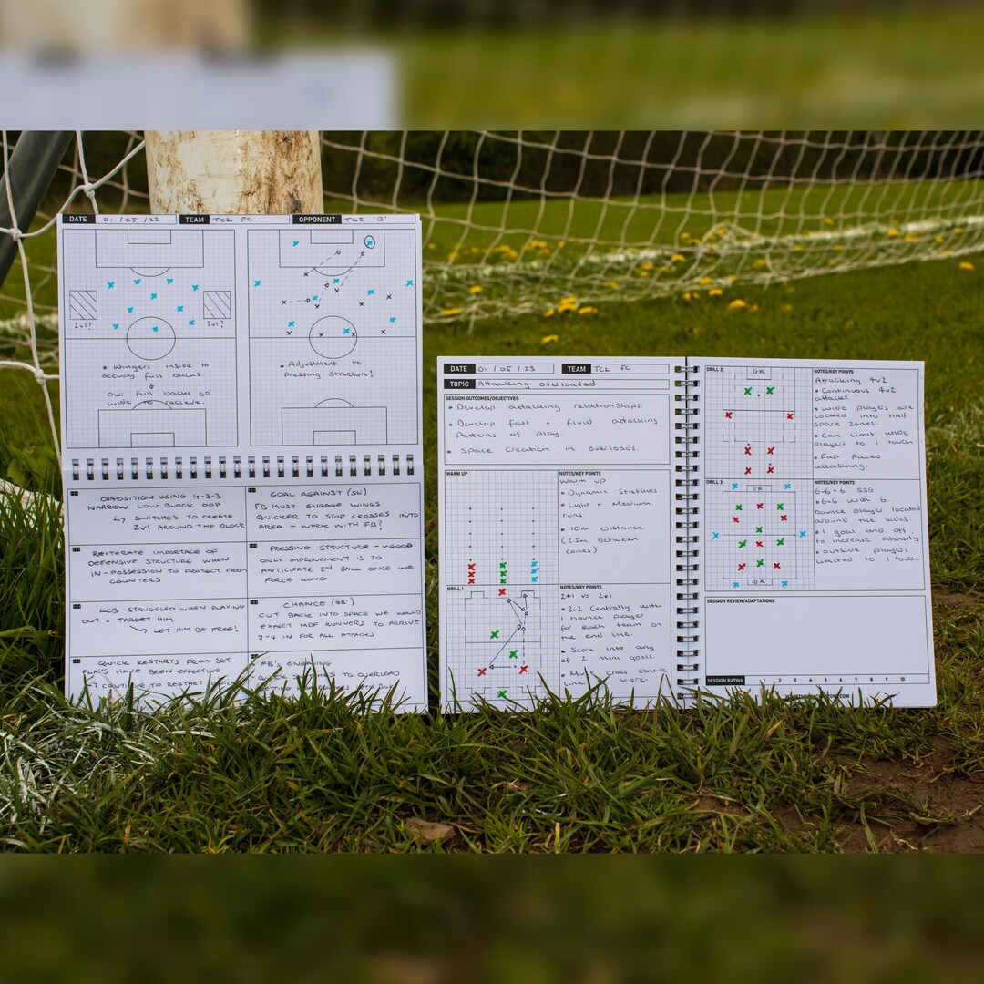 A5 Notebook Set | Football Training Planners | Football Coaching ...