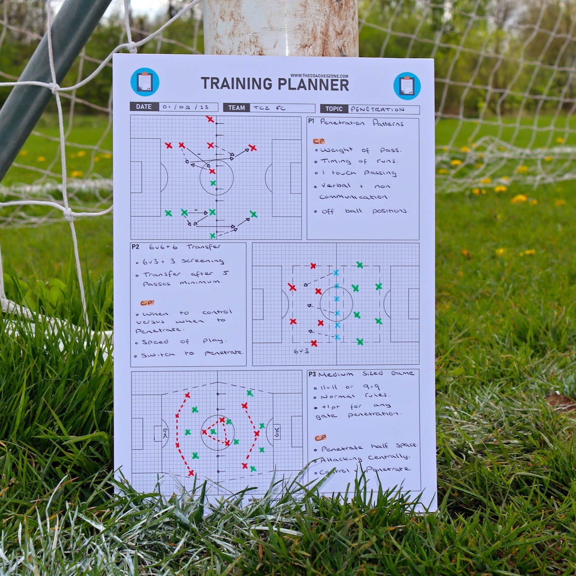 Football Training Planner - Football Coaching Notepad | the Coaches ...