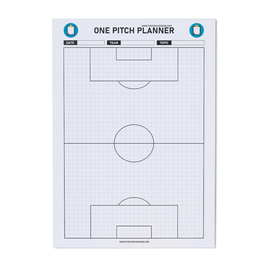 One Pitch Training Planner – A4 Coaching Deskpad for Session Planning ...