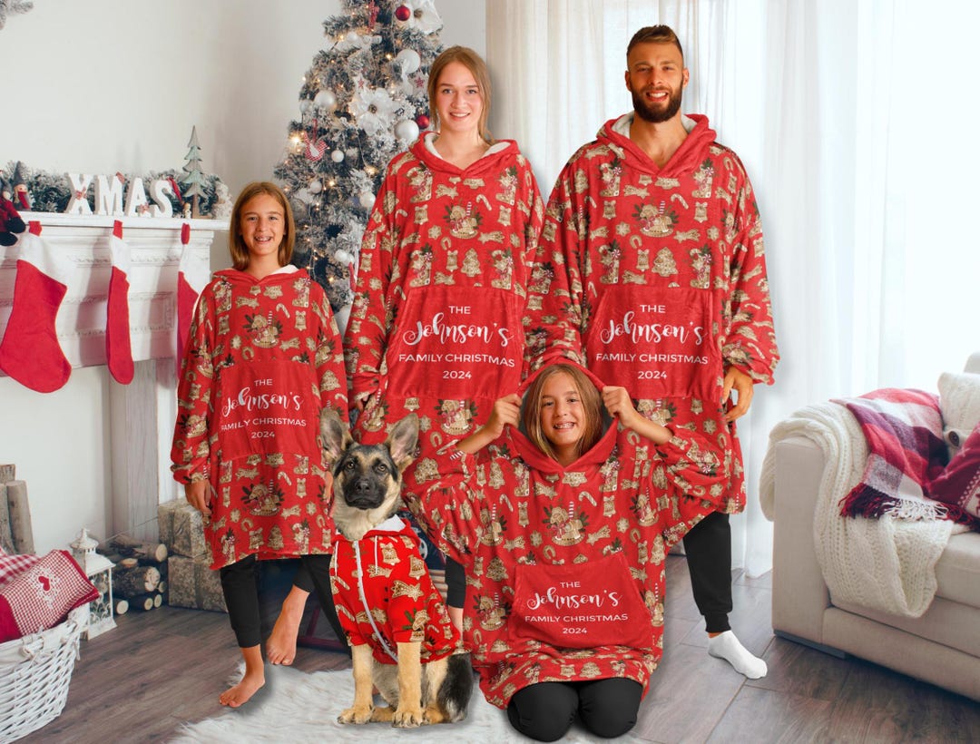 Custom Christmas Pajamas Personalized Matching Family Holiday Sweaters ...