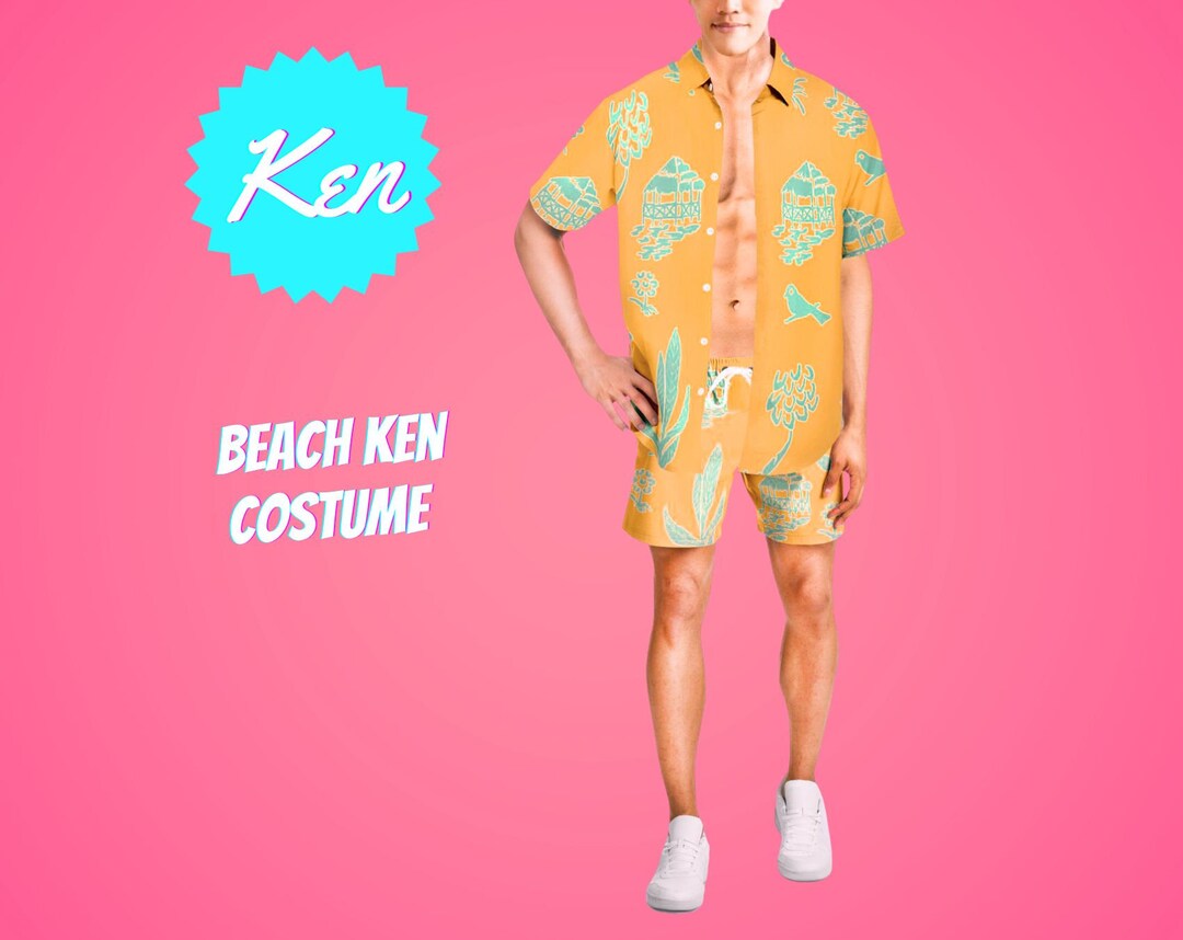 Ken Costume for Men 2024 Funny Halloween Costume, Simu Liu Movie ...