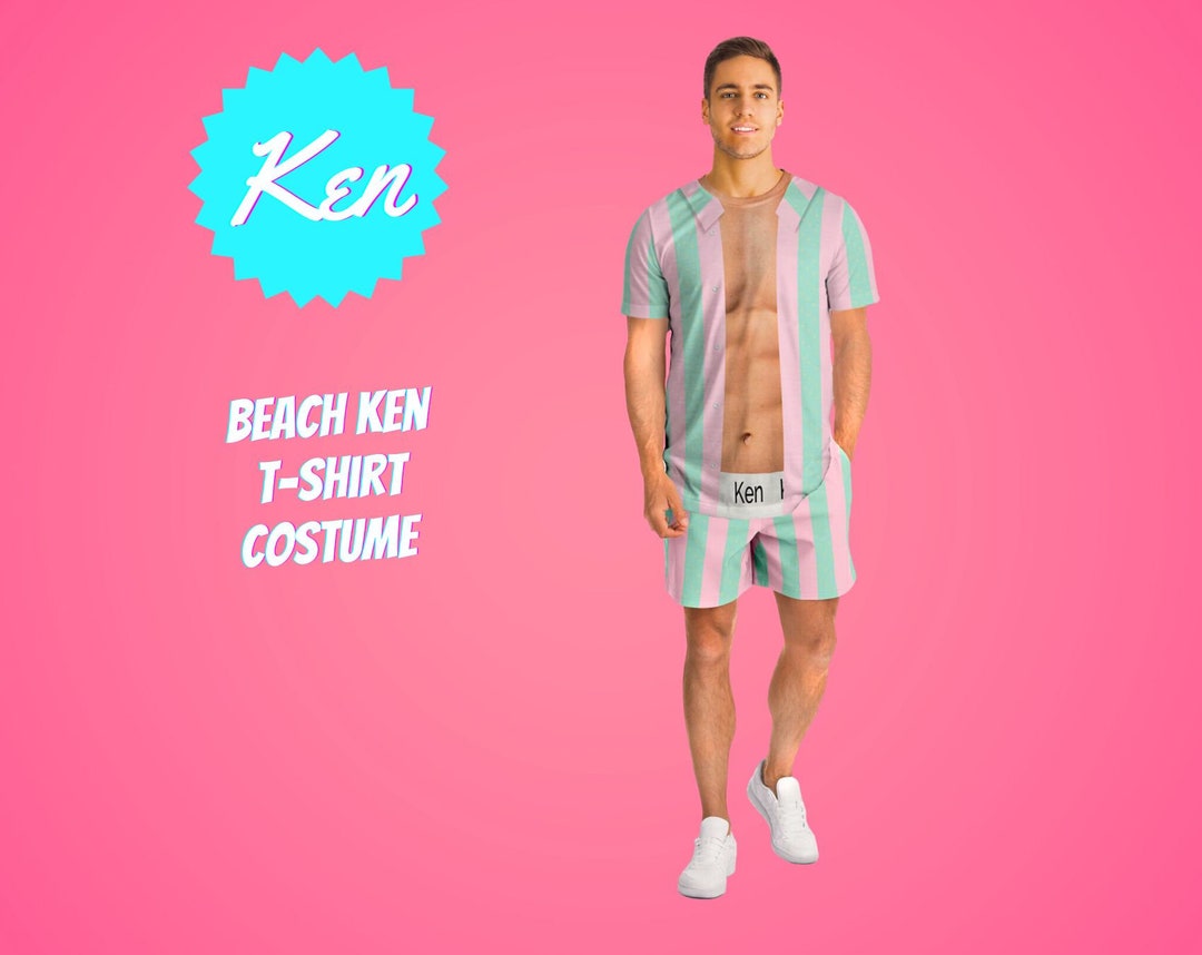 Easy Ken Costume for Men Halloween Costume, Ryan Gosling Movie T-shirt ...
