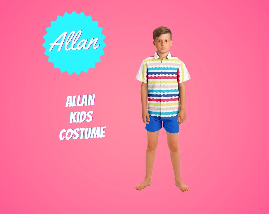 Allan Costume for Kids 2024 Funny Halloween Costume, Michael Cera Movie ...
