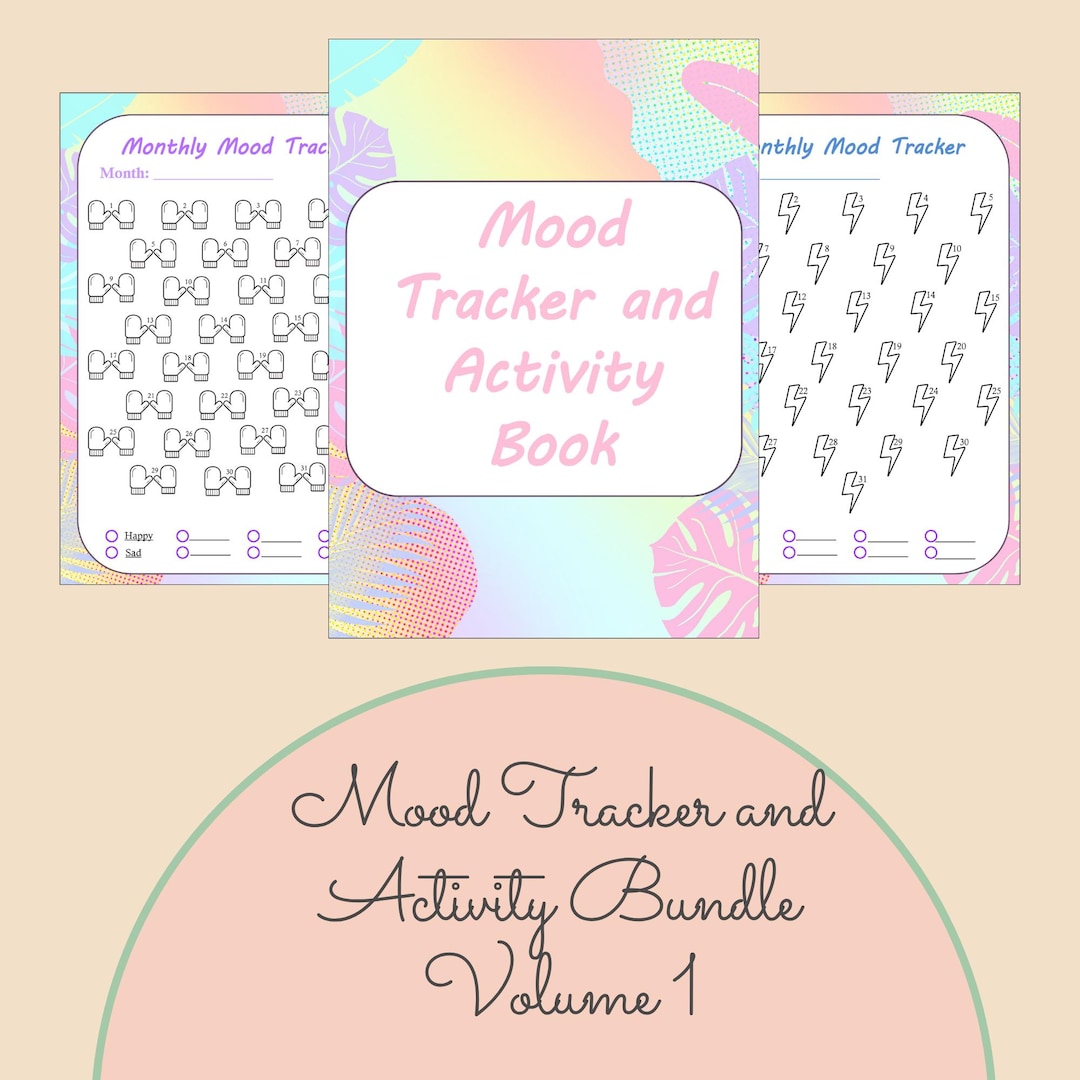 Mood Tracker Activity Book | Mental Health Journal (PDF) - Etsy