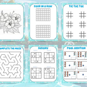 Activity Book: Pool Themed Activities With 77 Pages of Fun for Older ...