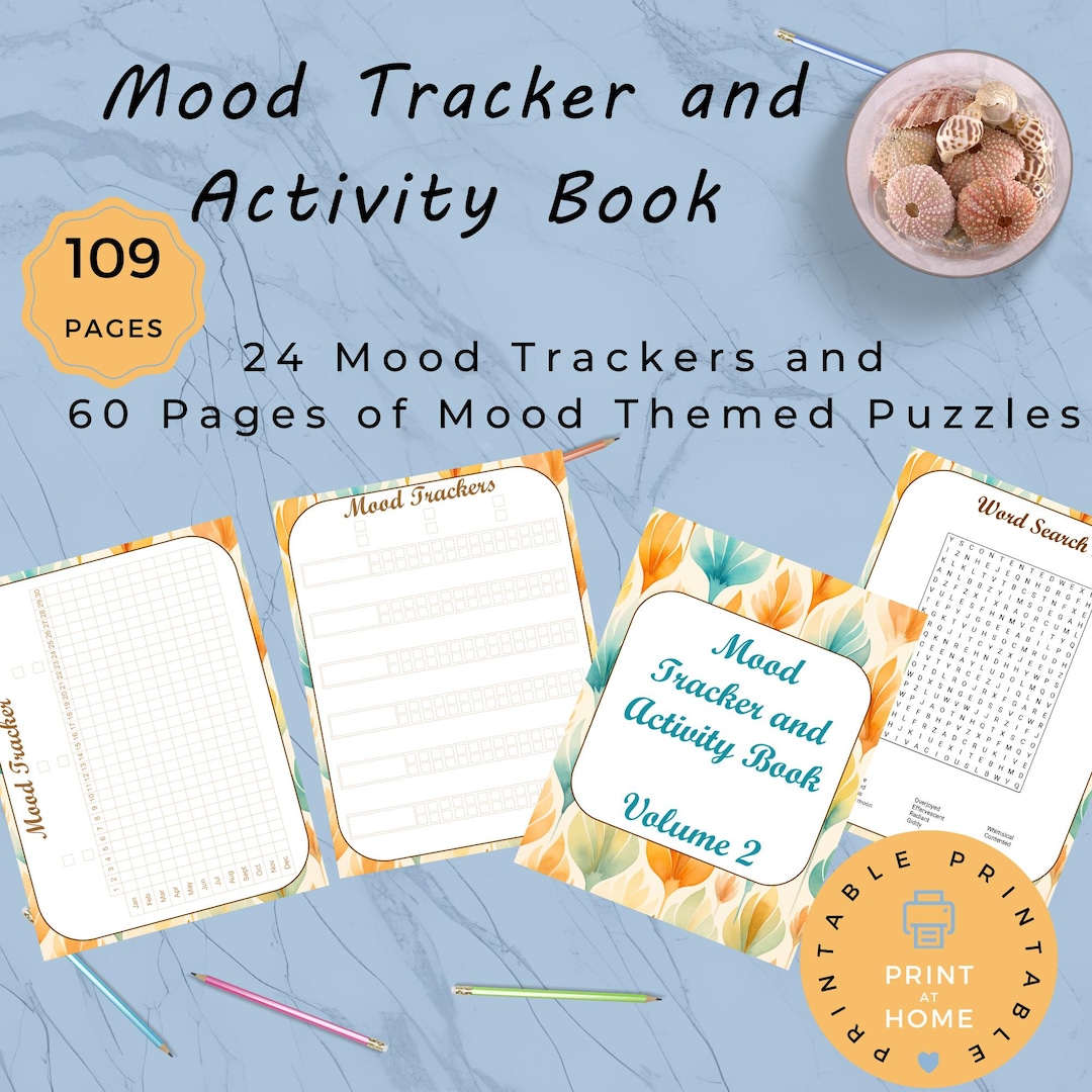 Mood Tracker Activity Book - 102 Pages of Mood Tracking and Fun ...
