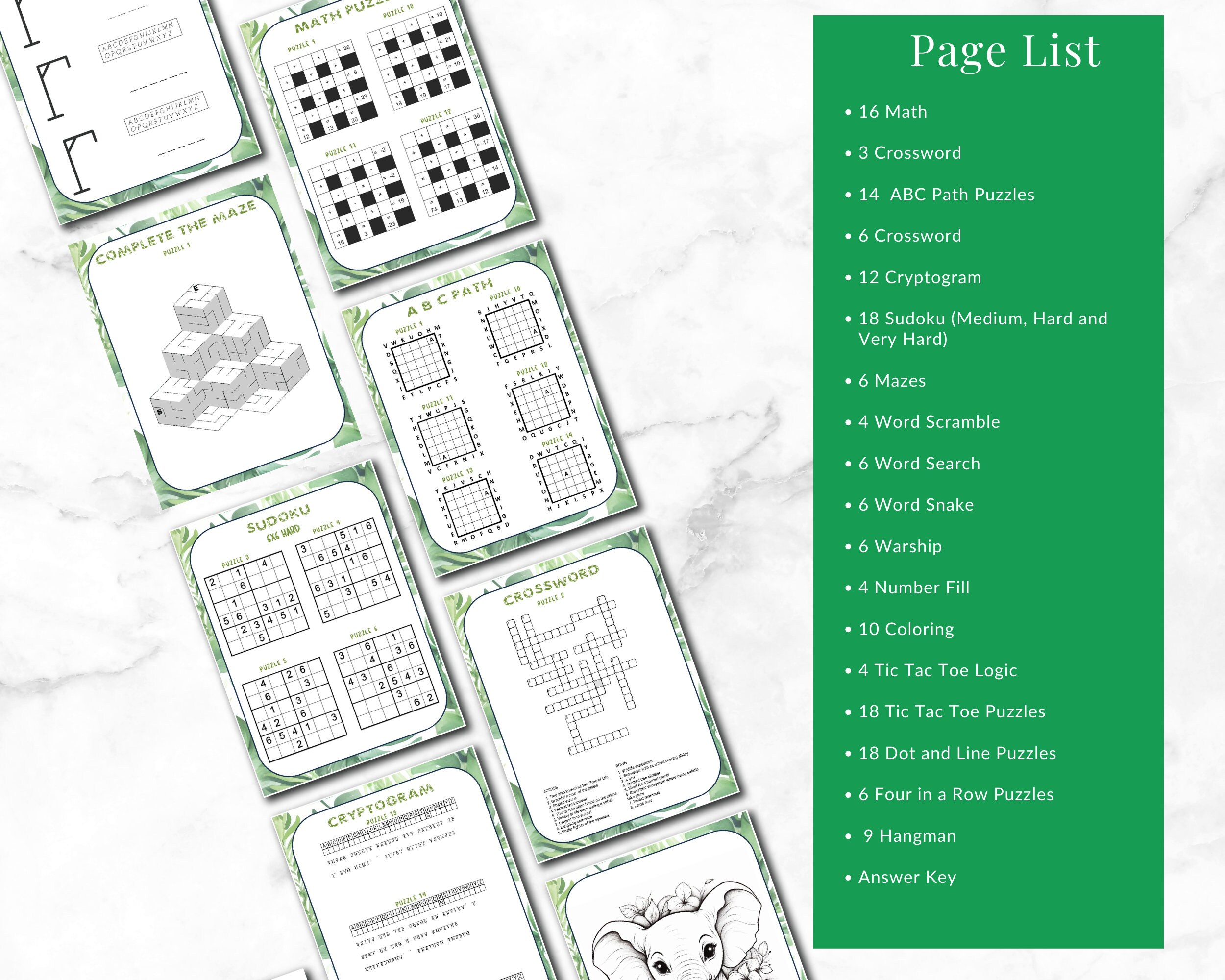 Activity Book for Teens and Adults, Puzzles and Activities, Fun and ...
