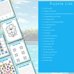 Activity Book: Pool Themed Activities With 77 Pages of Fun for Older ...