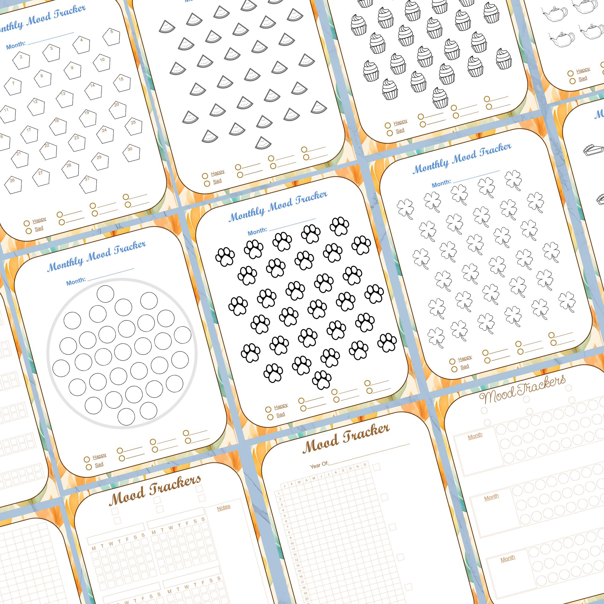 Mood Tracker Activity Book - 102 Pages of Mood Tracking and Fun ...