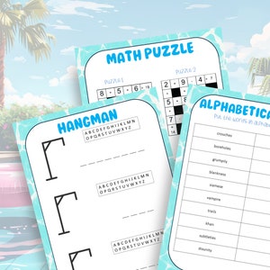Activity Book: Pool Themed Activities With 77 Pages of Fun for Older ...